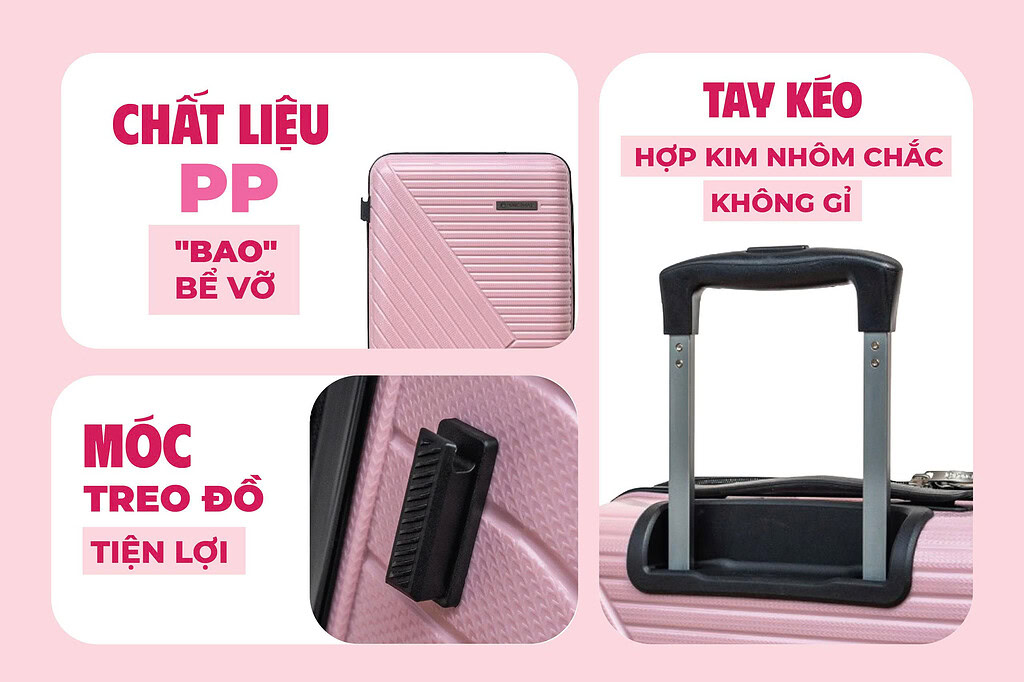 Vali nhựa Hùng Phát PP 662