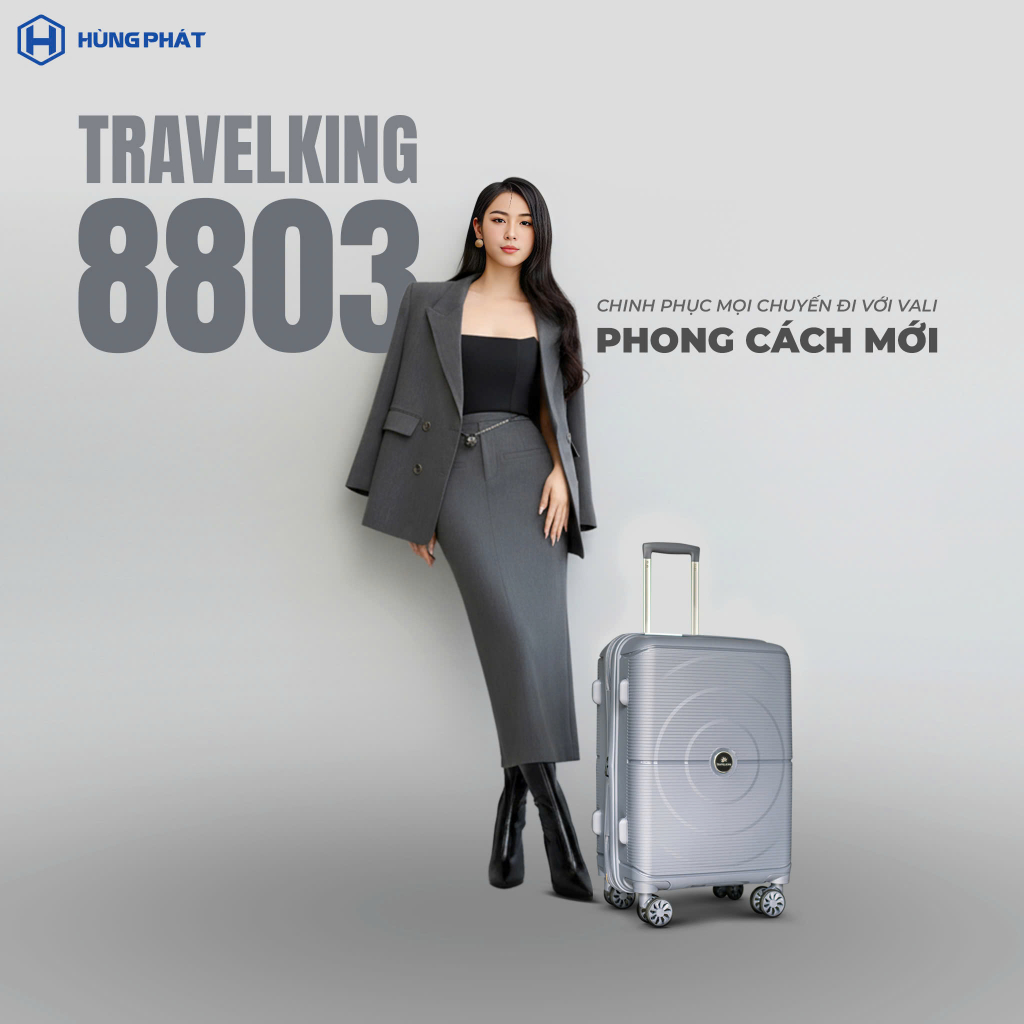 Vali nhựa PP Travelking 8803